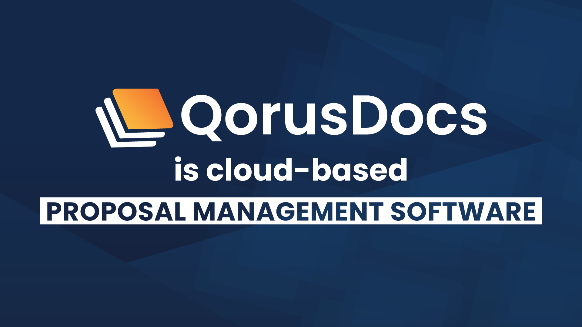 QorusDocs Tour: Cloud-based, AI powered proposal management software